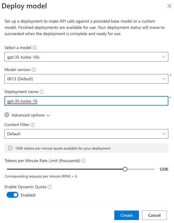 How to setup an Azure OpenAI service - Duo Infernale - Blog