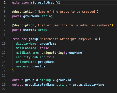 Duo Infernale - Blog: Microsoft Graph Bicep - Part 1