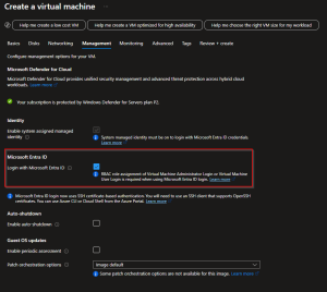 Microsoft Entra ID-based authentication for VMs